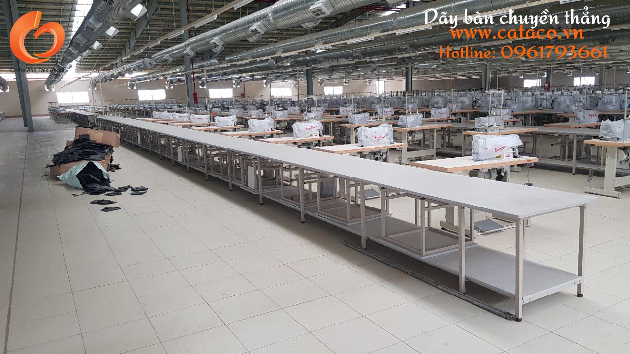Bàn Chuyền May Công Nghiệp 2 Tầng